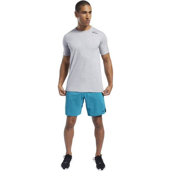 Reebok | Shirts | Reebok Mens Speedwick Move Graphic Tshirt Grey Dm ...